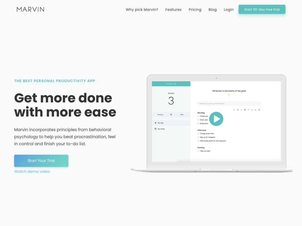 Amazing Marvin - Apps for ADHD