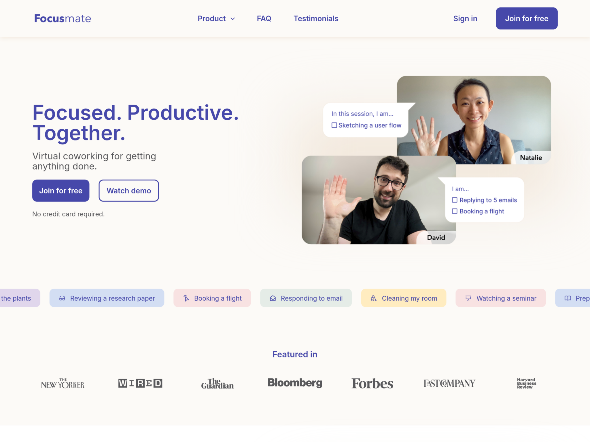 Focusmate - Apps for ADHD