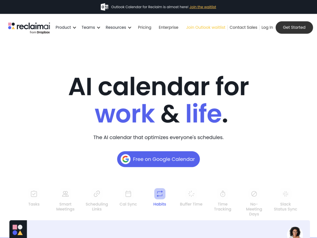 Reclaim AI - Apps for ADHD
