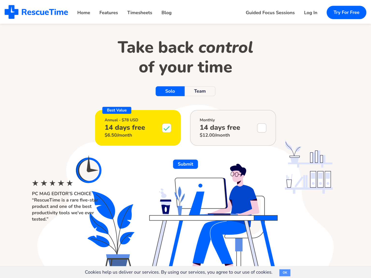 RescueTime - Apps for ADHD